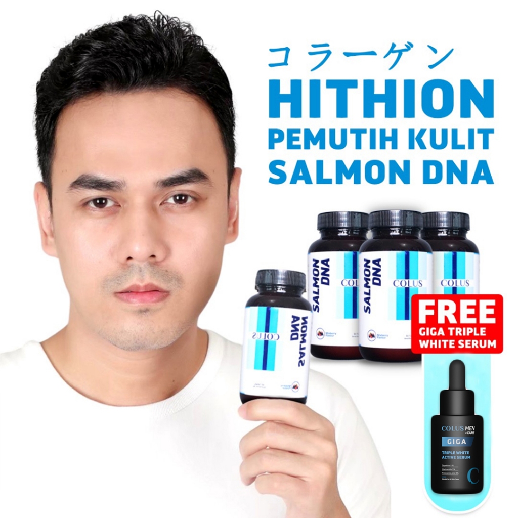 Jual Collagen Pemutih Badan Colus Men Salmon DNA + Hithion Teknologi ...