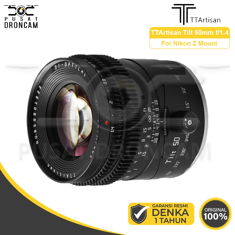 Jual TTArtisan 50mm f1.4 Tilt Nikon Z Mount Fix Lensa Full Frame Resmi ...