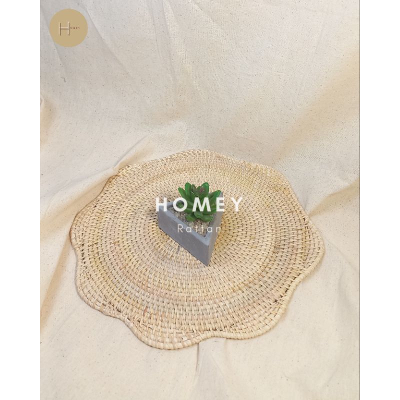 Jual Homey Rattan | Placemat rota | Placemat | Alas piring | Kerajinan ...