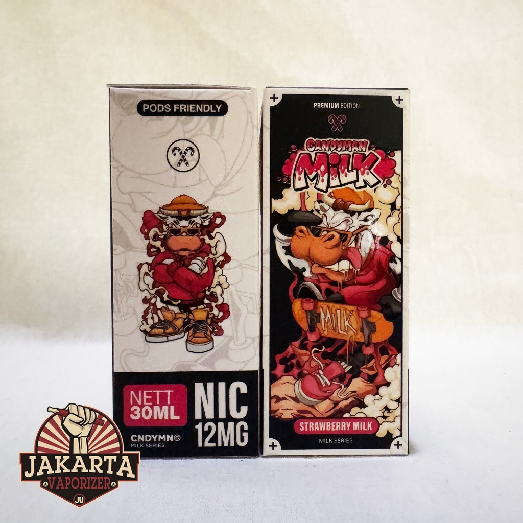 Jual PODS CANDYMAN MILK STRAWBERRY MILK CANDY MAN PODS FRIENDLY 30ML ...