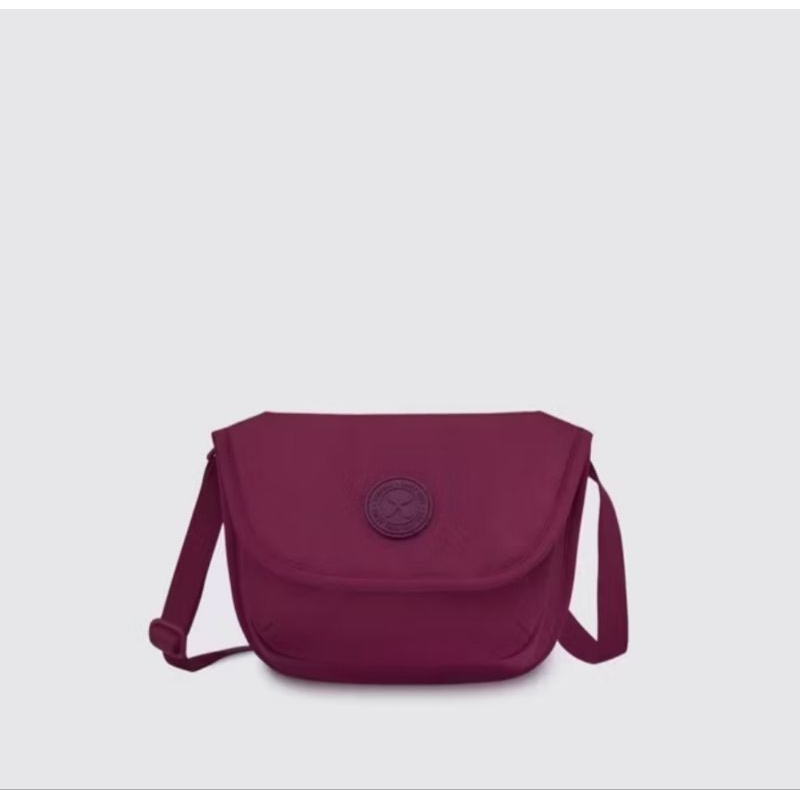 Jual Exsport Sling Bag Happy Go Sling Bag - Maroon | Shopee Indonesia