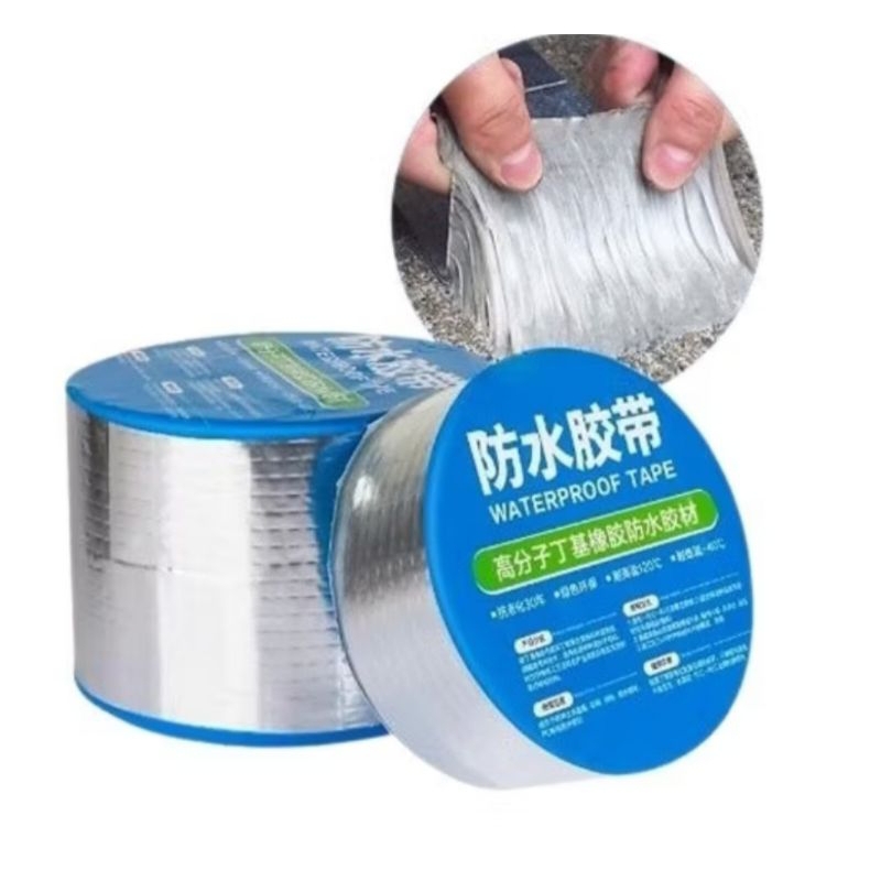 Jual Lakban Anti Bocor Super Kuat Lakban Aluminium foil Butyl Waterproof 3 meter (300 cm ...