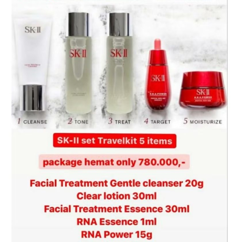 Jual SK-II / SK2 / SKII Set TravelKit Anti Aging 5 Item | Shopee Indonesia