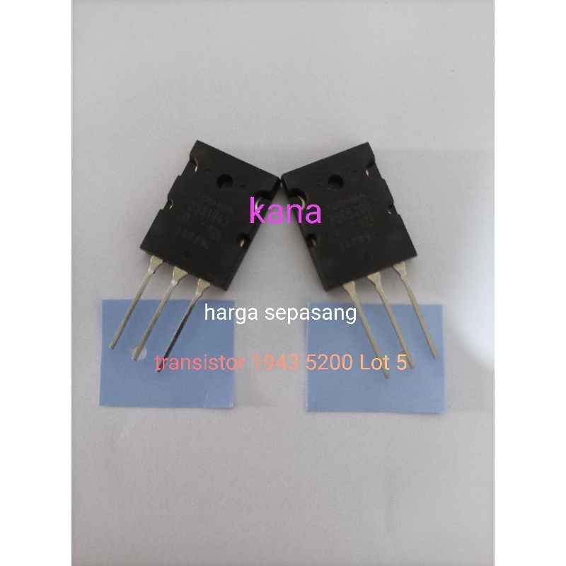 Jual Transistor Toshiba 2SC5200 2SA1943 Original Lot 524 + bonus mika | Shopee Indonesia