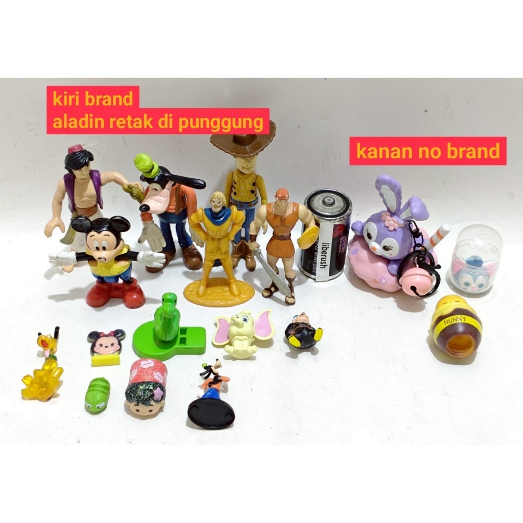 Jual Set disney aladdin goofy toy story woody hercules mickey mouse ...