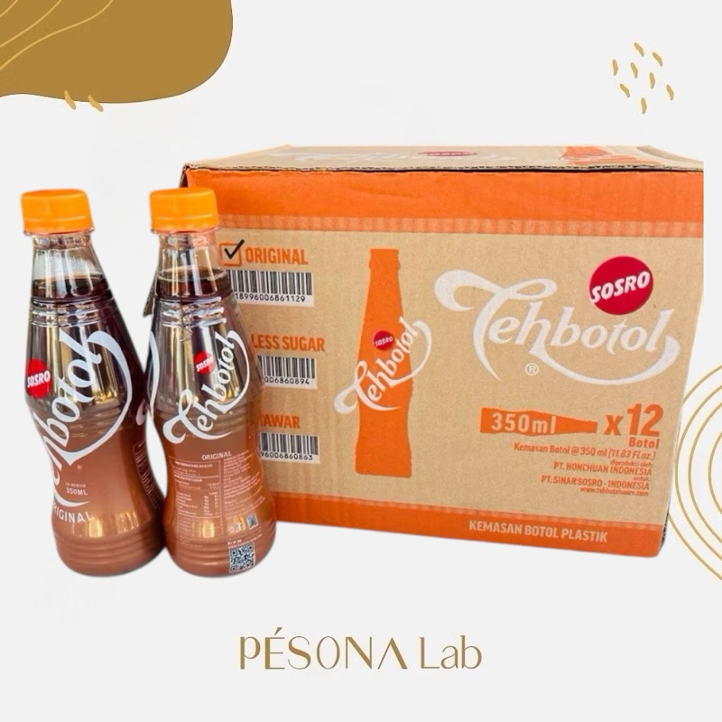 Jual TEH BOTOL SOSRO 350Ml 1 Dus Isi 12 - Teh Botol Sosro Original Per ...