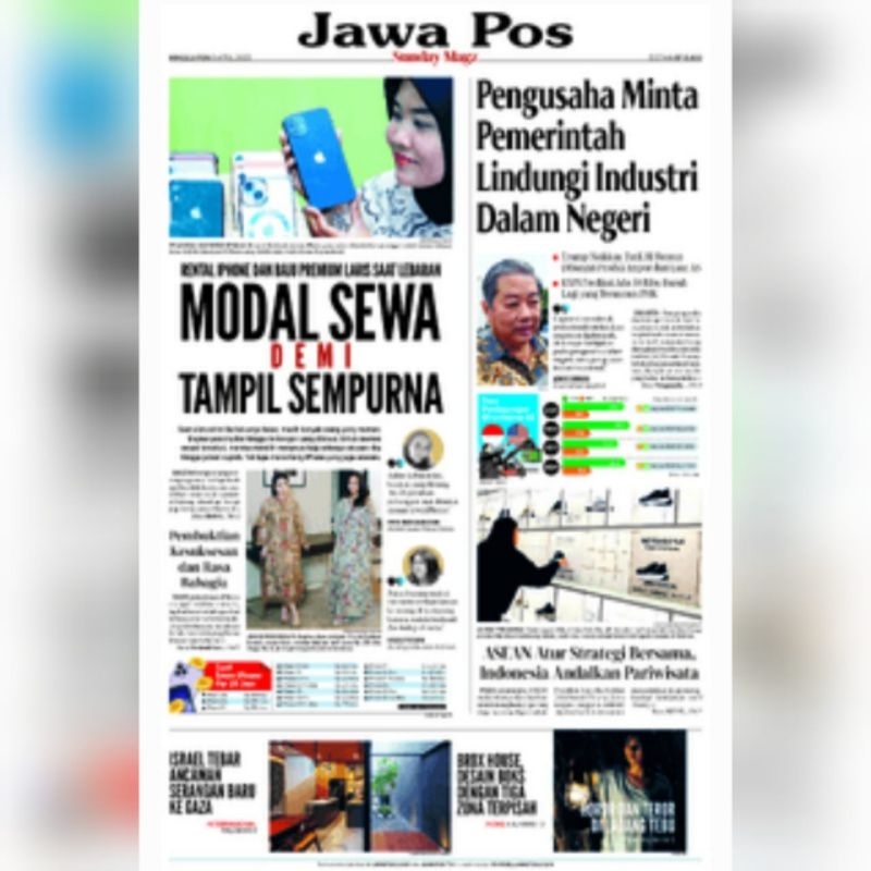 Jual KORAN JAWA POS EDISI MEI 2025 ( DIJUAL SATUAN ) | Shopee Indonesia
