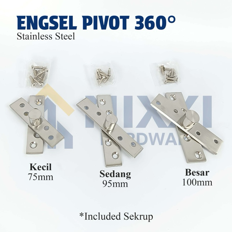 Jual Engsel Pivot Putar 360 Stainless / Engsel Pivot Jendela (Harga utk ...