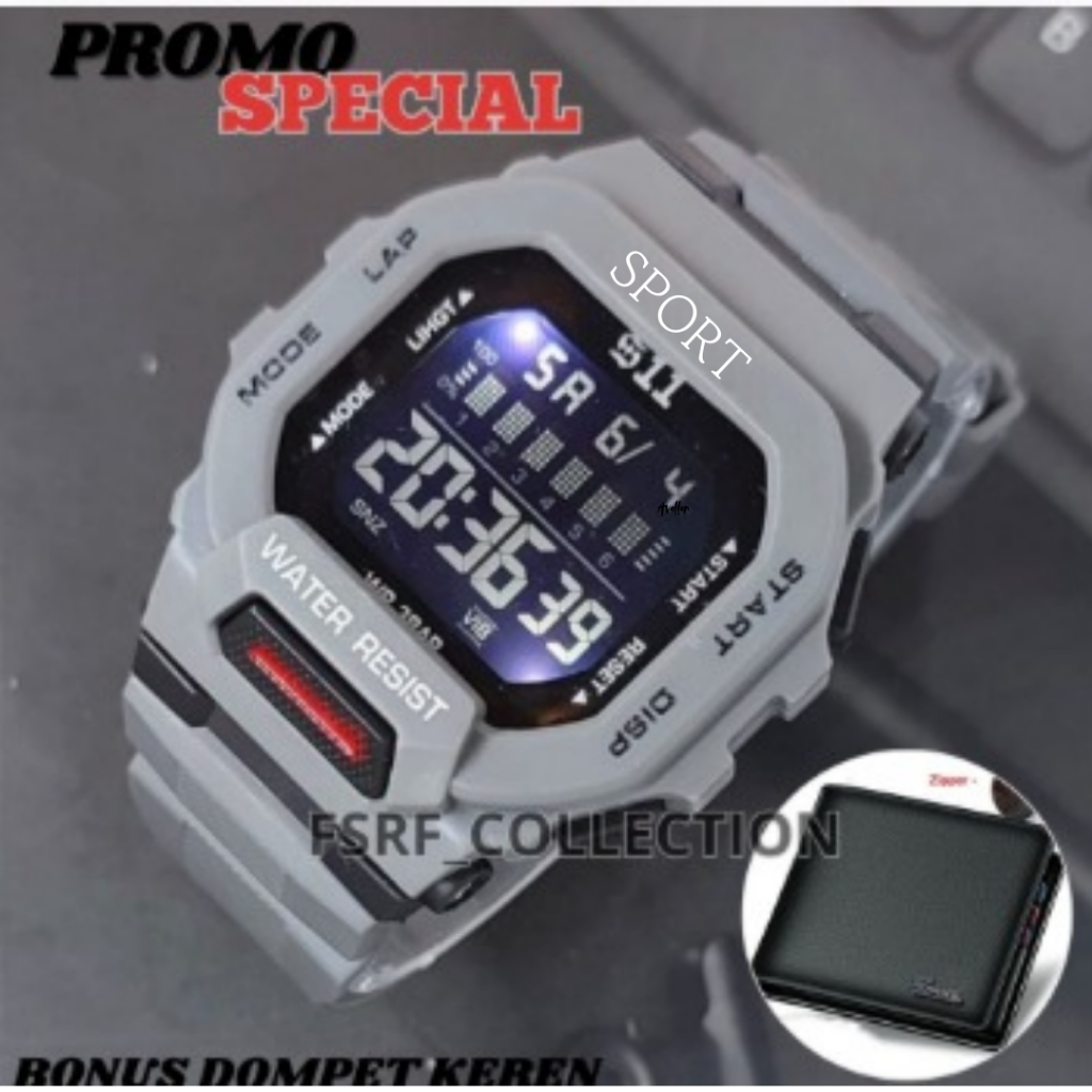 Jual FREE DOMPET - Jam Tangan 511 Jam Tangan Digital Led Sporty Tahan ...