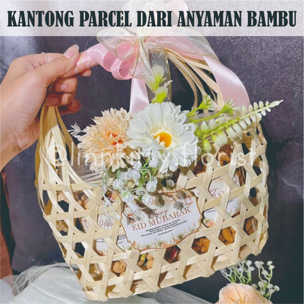 Jual Wadah atau Tempat Parcel dari Anyaman Bambu Ukuran 20 x 10 x 15 cm ...
