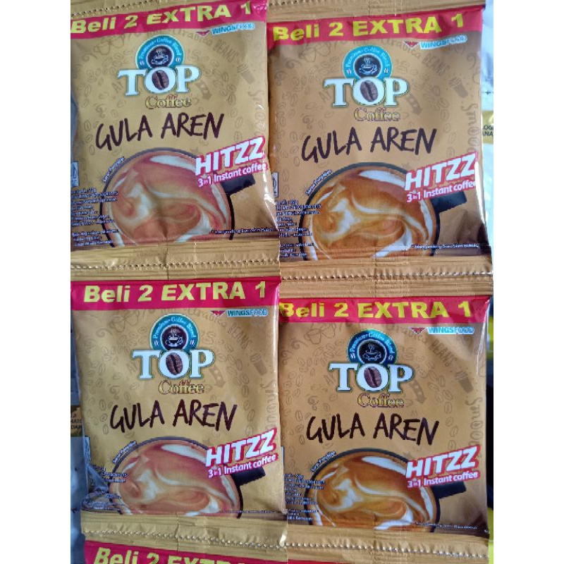 Jual TOP COFFEE Kopi Gula Aren 10 Sachet. Beli 2 Gratis 1 kemasan 22gr ...