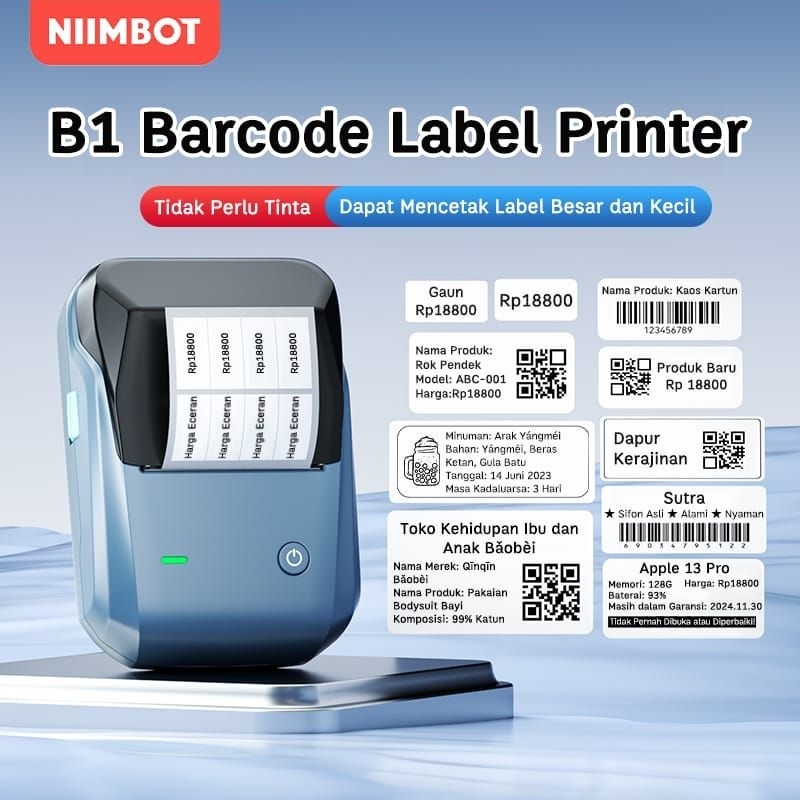 Jual Preloved Printer Label Sticker Portable NIIMBOT B1 | Shopee Indonesia