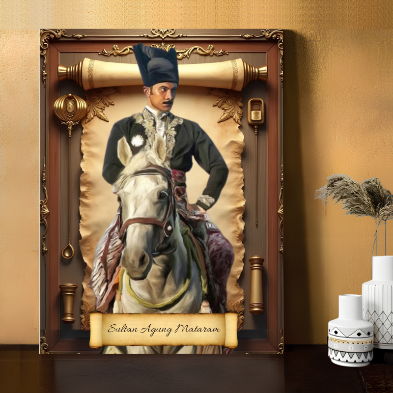 Jual Poster Sultan Agung Mataram Hiasan DIinding Bahan MDF Gb3 | Shopee ...