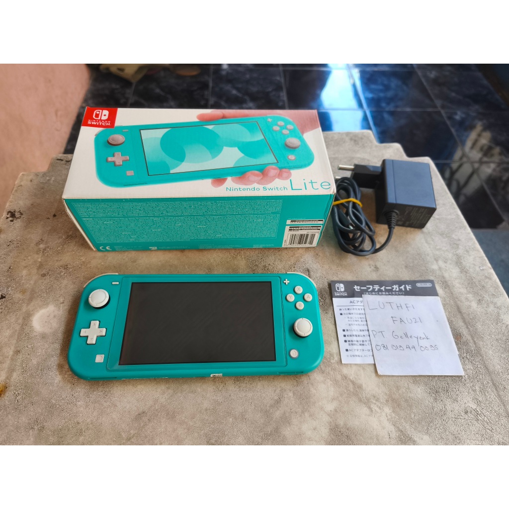 Jual Nintendo Switch Lite CFW Atmos 128GB Turquoise Fullset 07 | Shopee ...