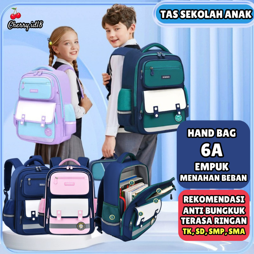 Jual 7.7 Back To School Cherry COD TAS RANSEL SEKOLAH ANAK LAKI LAKI PEREMPUAN TK SD SMP / TAS ...