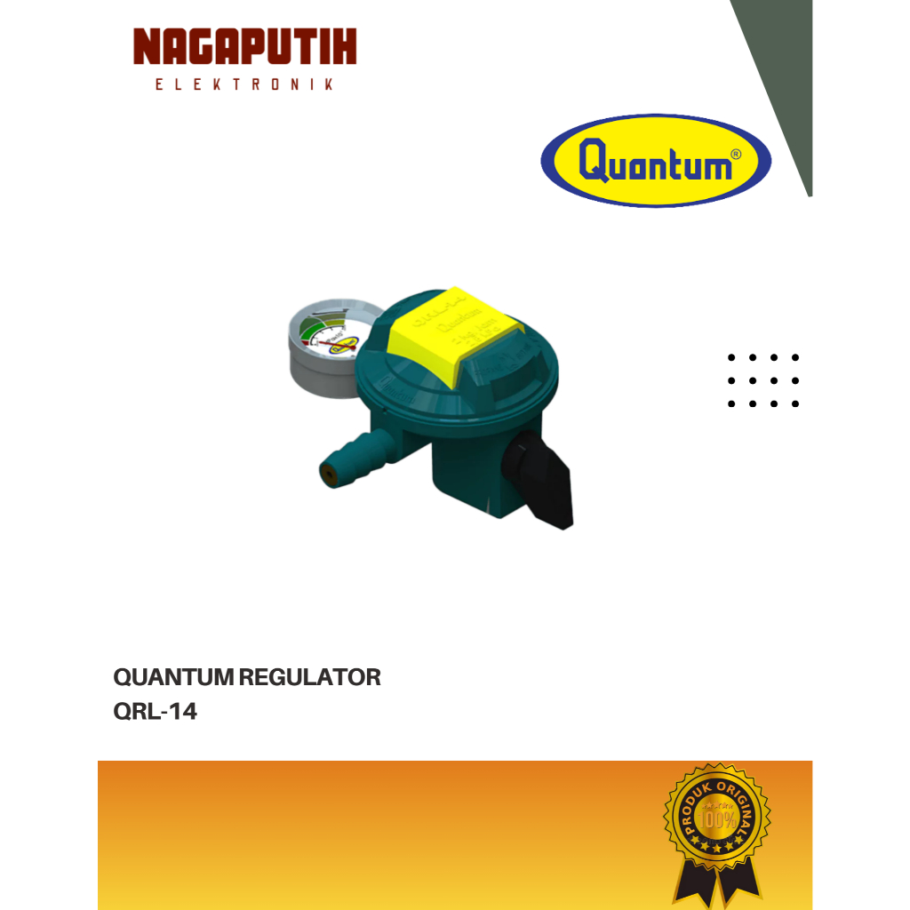 Jual Regulator Gas Quantum QRL-14 Regulator Meteran Tekanan Rendah ...
