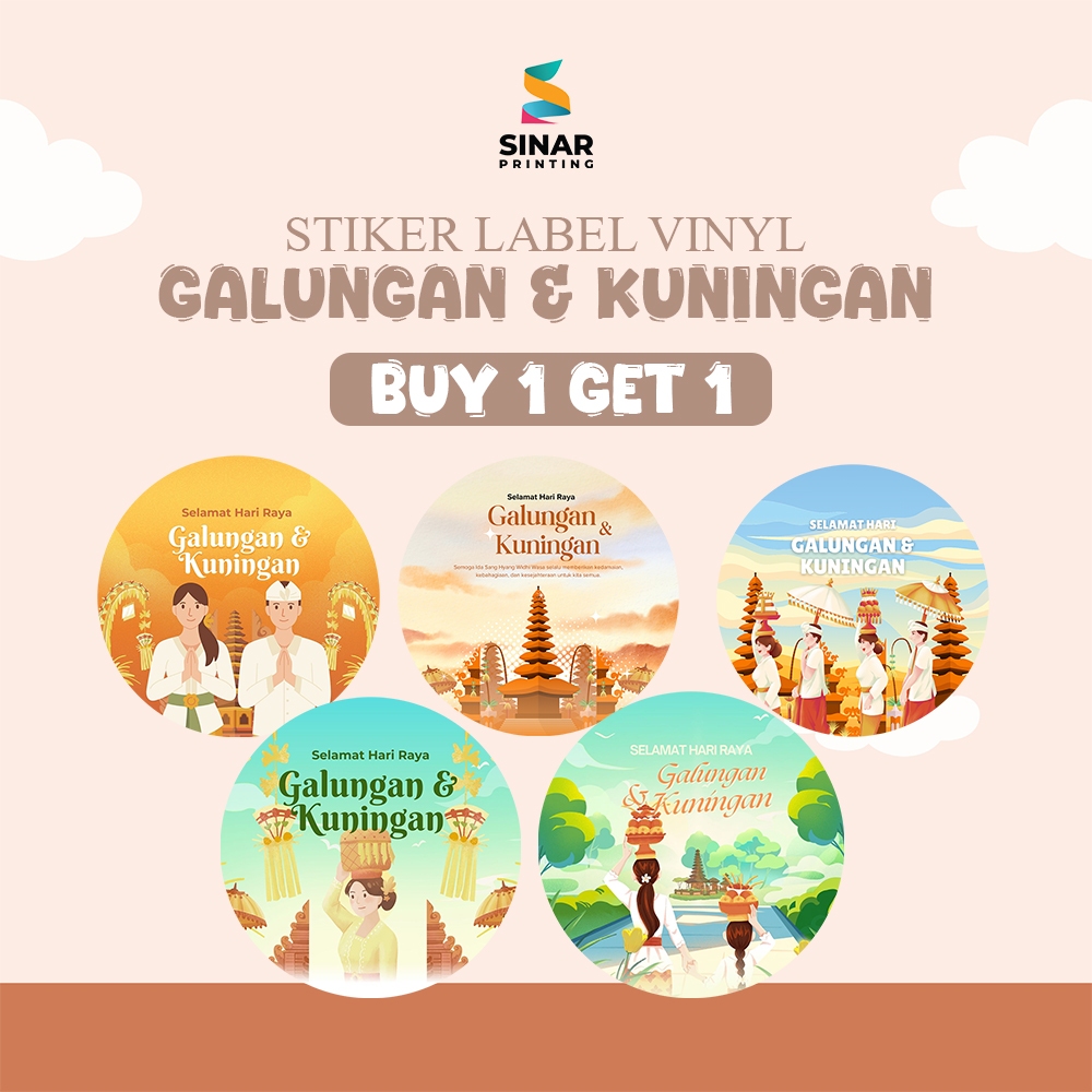 Jual SINAR PRINTING - STICKER VINYL GALUNGAN & KUNINGAN (TAHAN AIR ...
