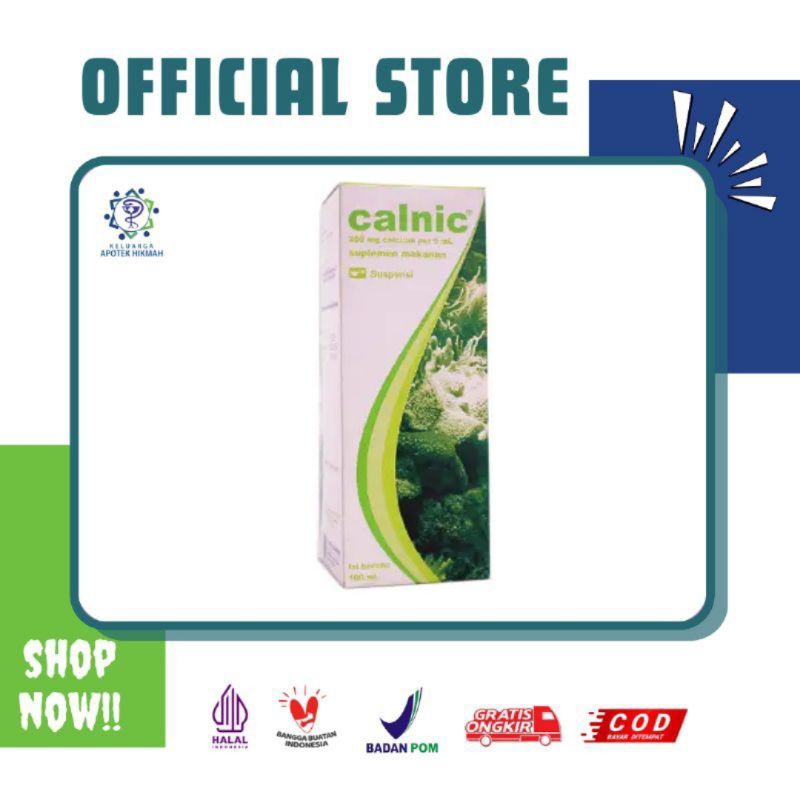 Jual Calnic syrup vitamin d kalsium suplemen multivitamin kesehatan ...