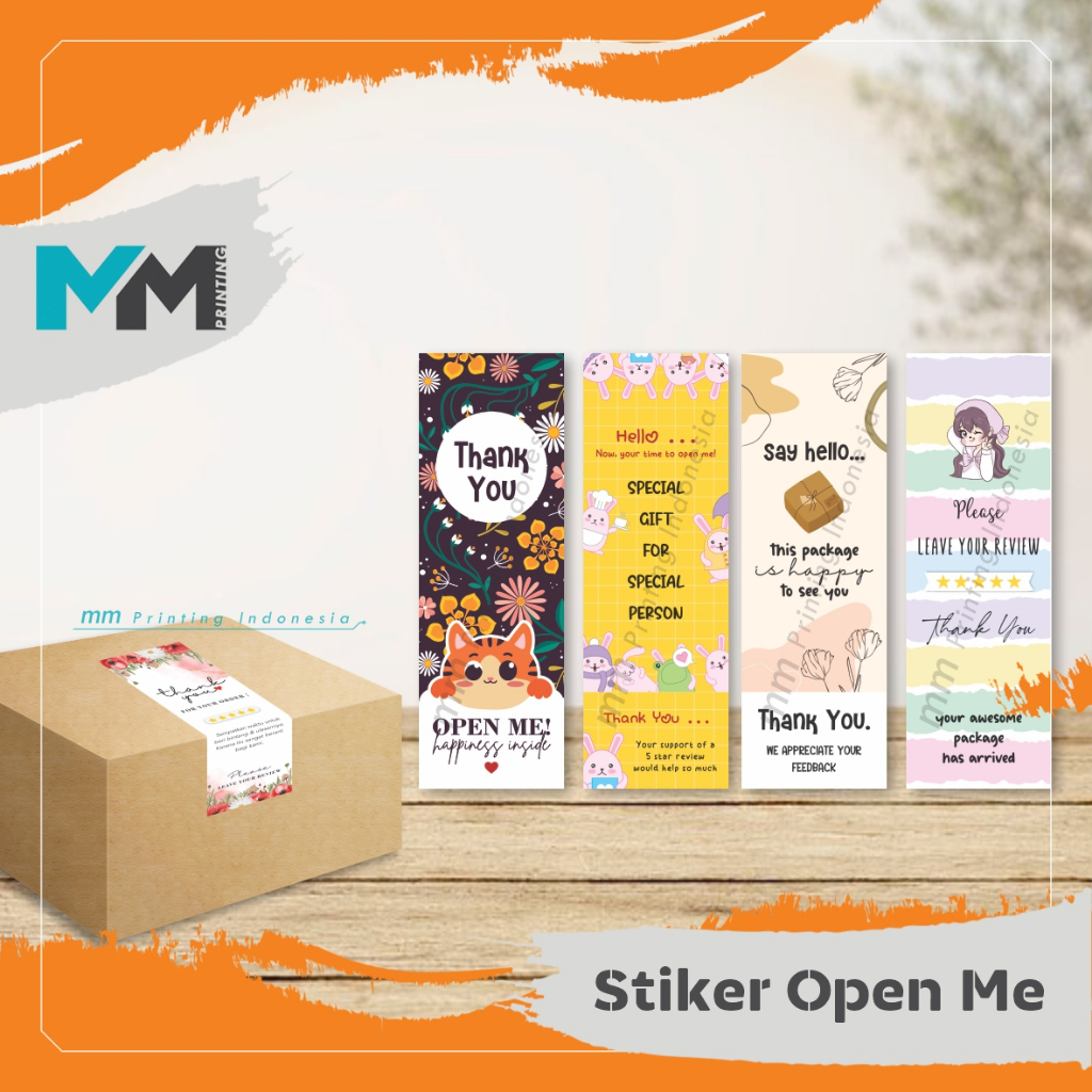 Jual [20pcs]Stiker Unboxing/Stiker segel box/Stiker Open me/Stiker ...