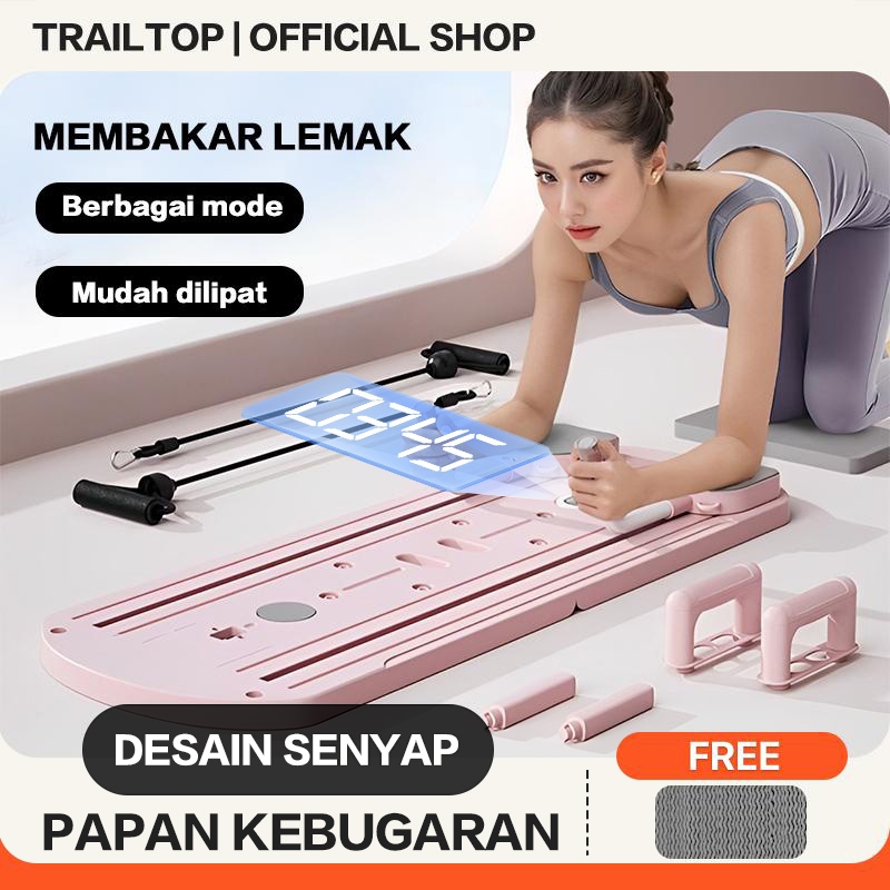 Jual TrailTop Papan Perut Latihan Perut Aerobik 5 ln 1 Push Up AB Wheel ...