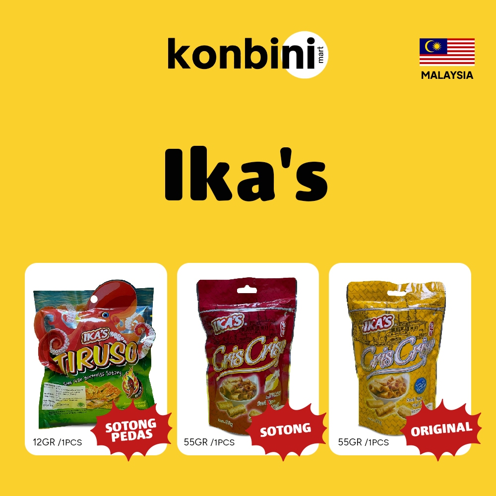 Jual KONBINI MALAYSIA - Ika's Cris Crisp Snack Ikan Fish Roll Malaysia ...