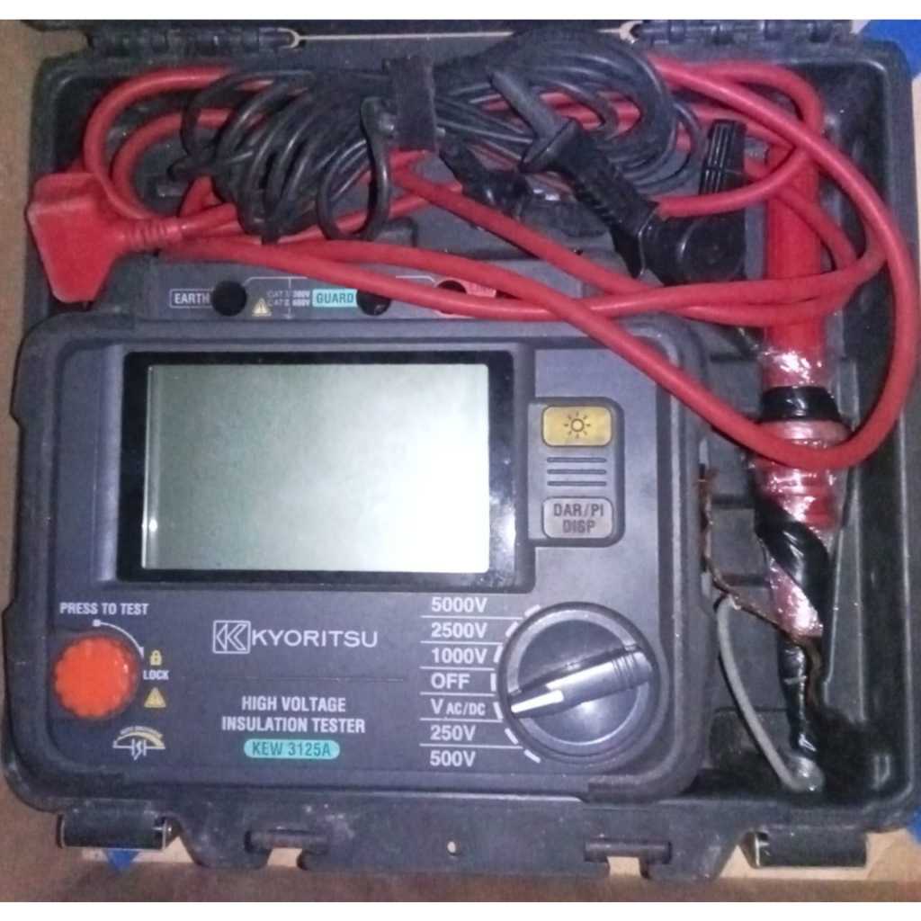 Jual Kyoritsu 3125A HIGH Voltage Insulation Tester Megger 5KV 5000V ...