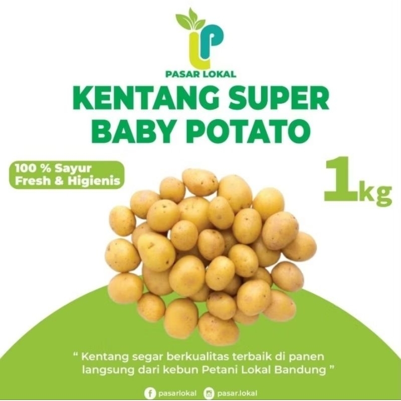 Jual Kentang Baby Potato (kentang rendang 1kg) | Shopee Indonesia