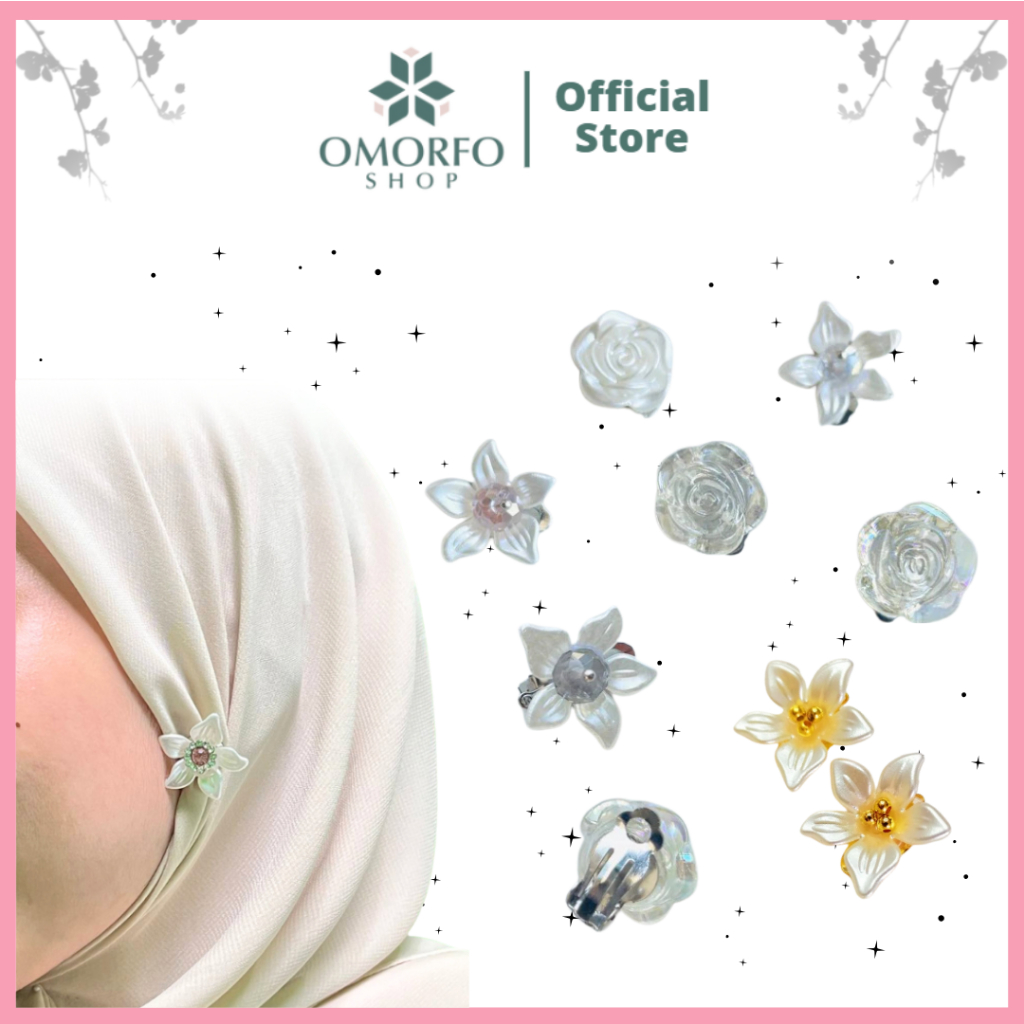 Jual ️Omorfo ️Accessories Anting Jepit Hijab | Anting Klip Hijab ...