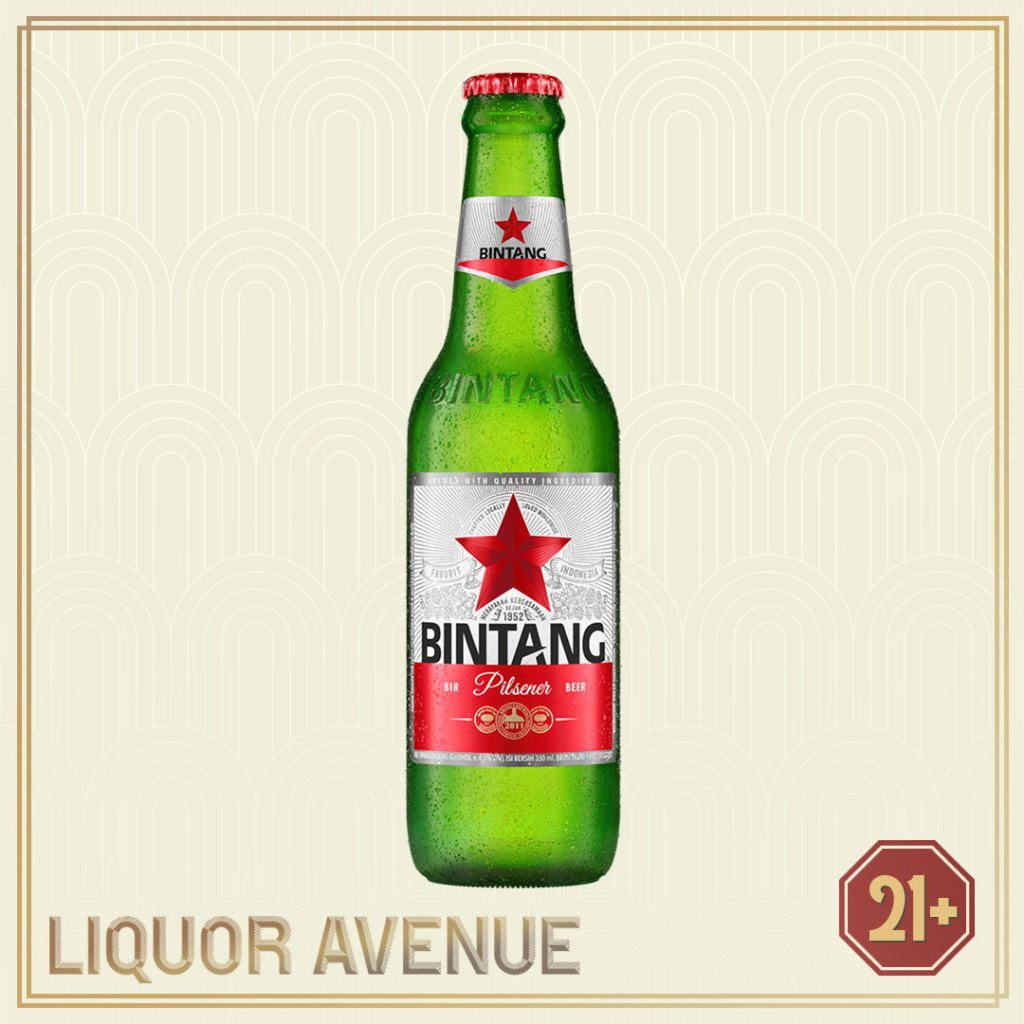 Jual BINTANG Pilsener Beer Pint Bir Botol 330ml | Shopee Indonesia