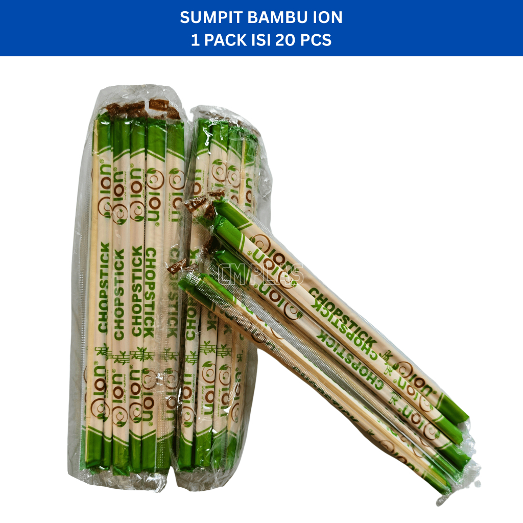 Jual Sumpit Bambu / Sumpit Kayu Steril Premium Merk ION - Isi 20 Pcs ...
