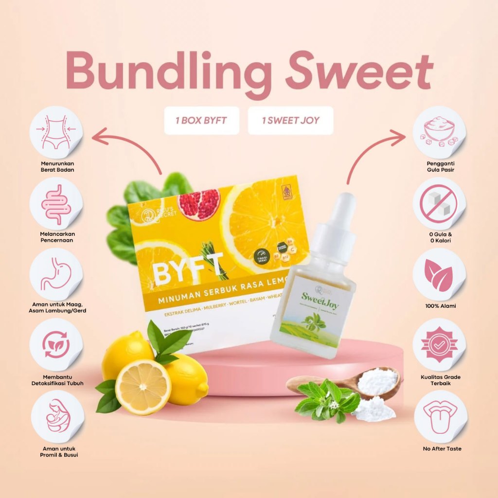Jual RICU'S SECRET Bundling Sweet : 1 Box BYFT Fiber + 1 Sweet Joy ...
