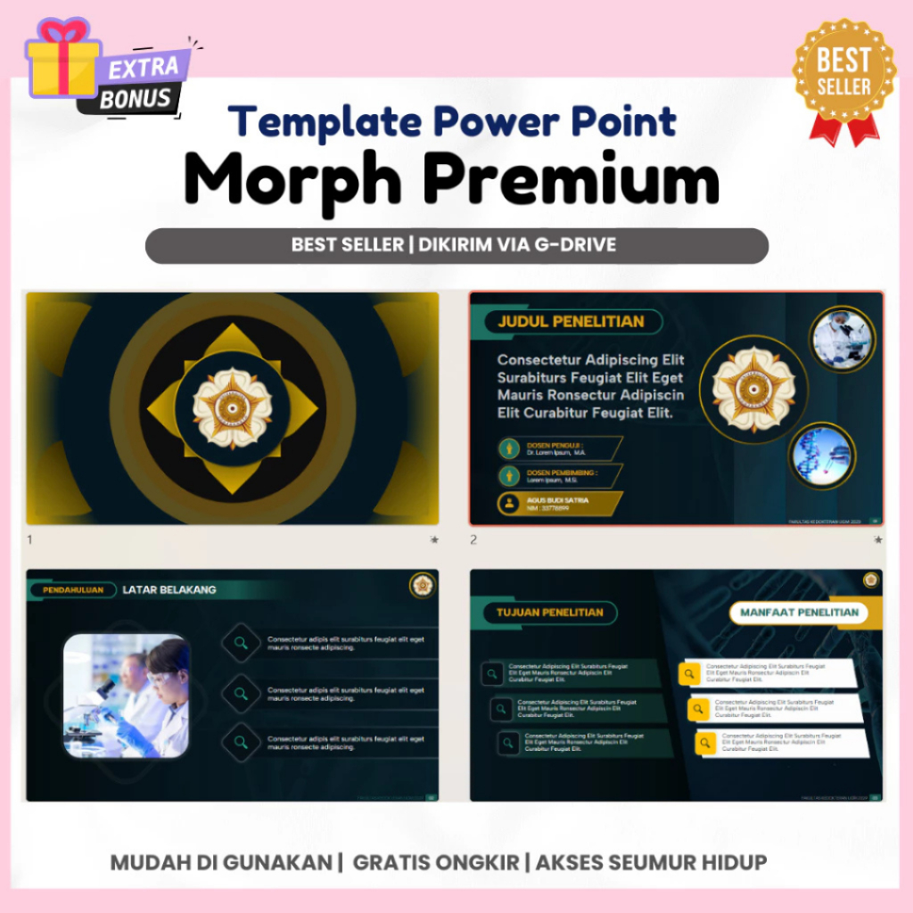 Jual Template PPT Premium - Animasi Morph, Animasi Bergerak untuk ...
