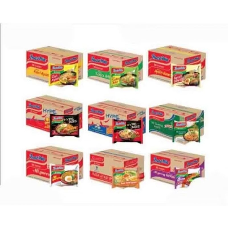 Jual INDOMIE GORENG/KUAH ALL RASA DUS (40PCS) | Shopee Indonesia