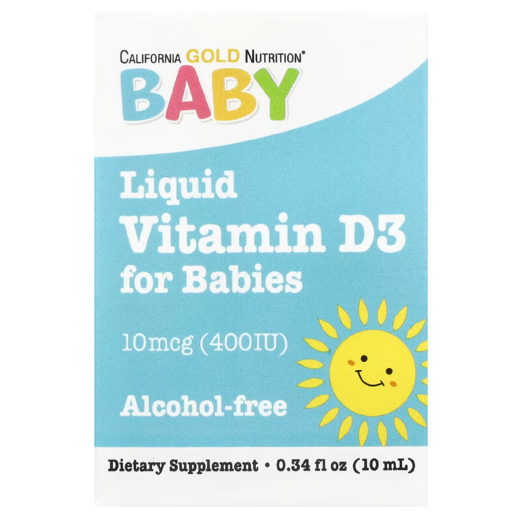 Jual California Gold Nutrition Baby Vitamin D3 400 IU 10ml | Shopee ...