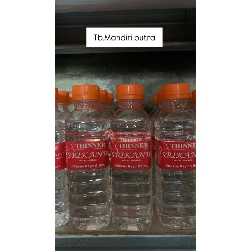 Jual THINNER BOTOL PENGENCER CAT KAYU BESI SRIKANDI | Shopee Indonesia