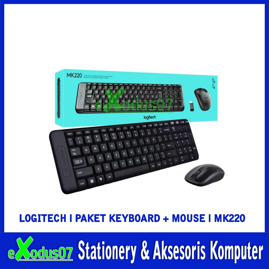 Jual PAKET KEYBOARD + MOUSE LOGITECH WIRELESS (MK220, MK240 NANO, MK270 ...