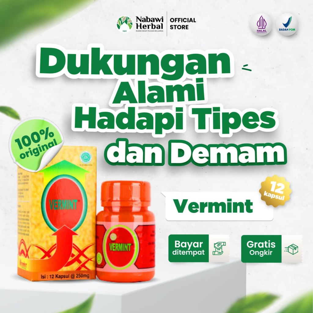 Jual VERMINT - Obat Herbal Menurunkan Demam DBD Tipes dan Demam ...