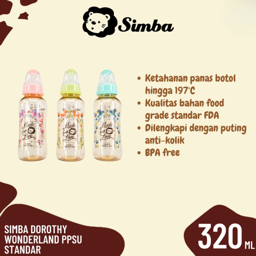 Jual SIMBA Dorothy Wonderland PPSU Standar 320ml - Botol Susu | Shopee ...