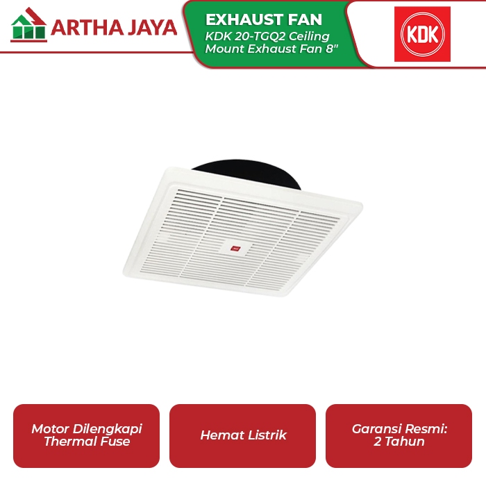 Jual KDK KIPAS CEILING MOUNT EXHAUST 20-TGQ2 FAN 8 INCH | Shopee Indonesia