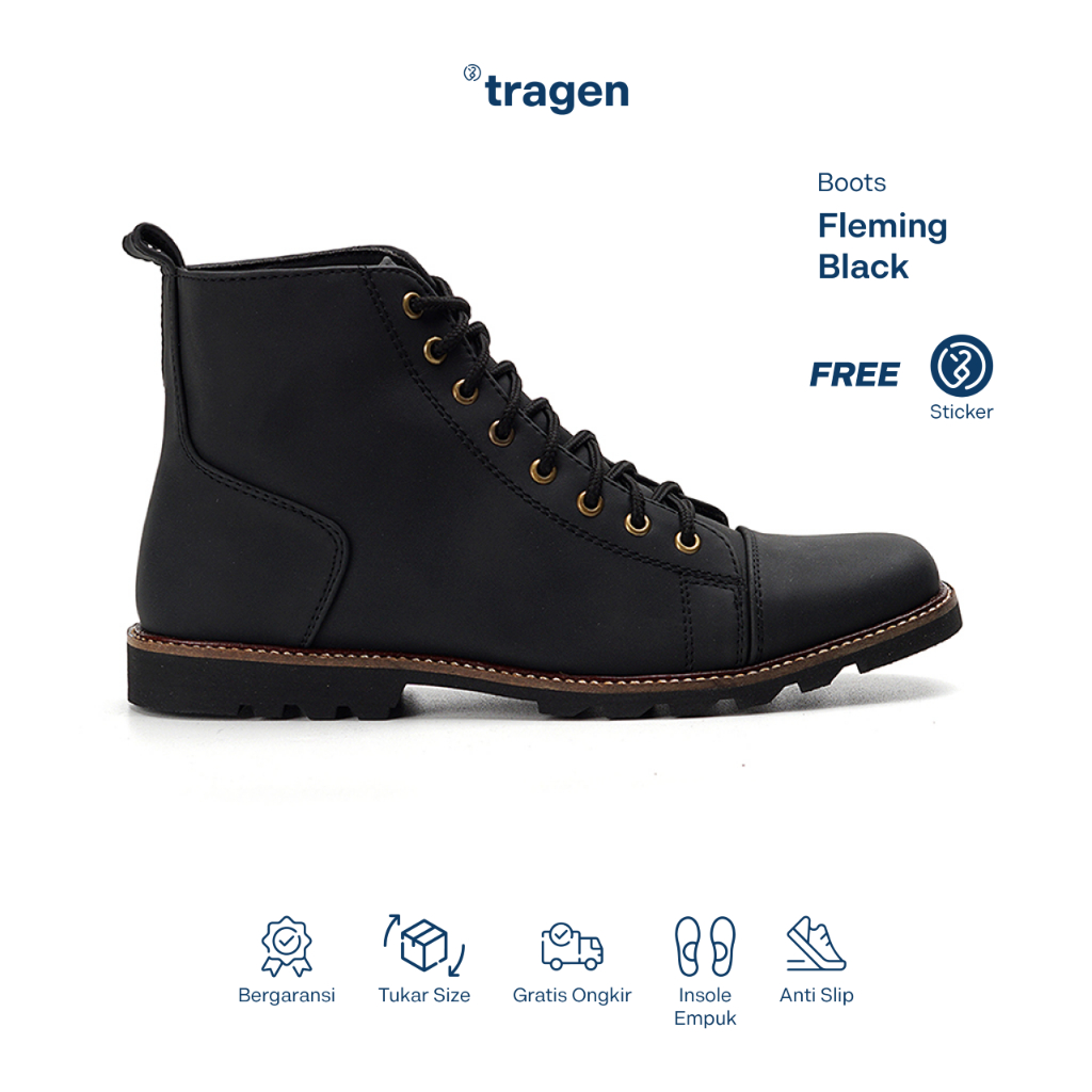 Jual TRAGEN Footwear Fleming Series Sepatu Boots Casual Pria | Shopee ...