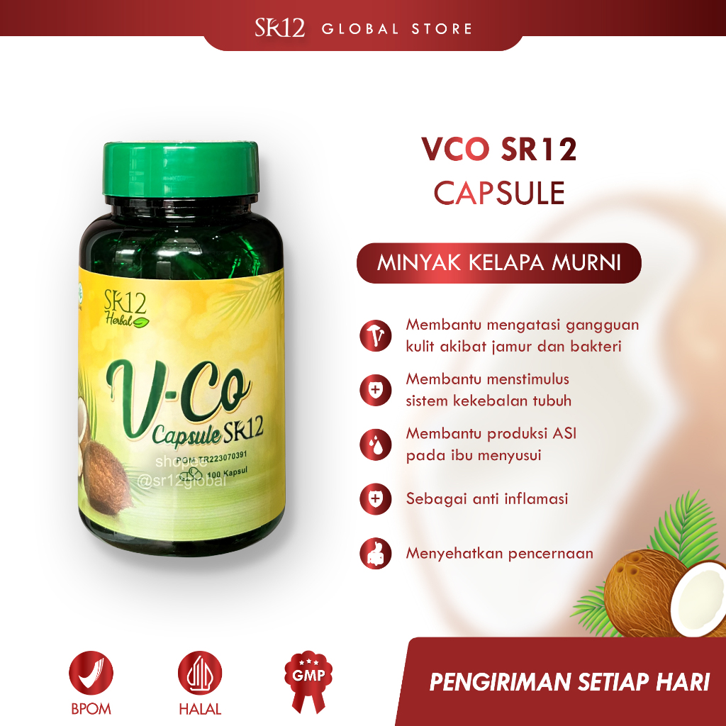 Jual SR12 - Virgin Coconut Oil 60 Capsule (VCO) | Shopee Indonesia