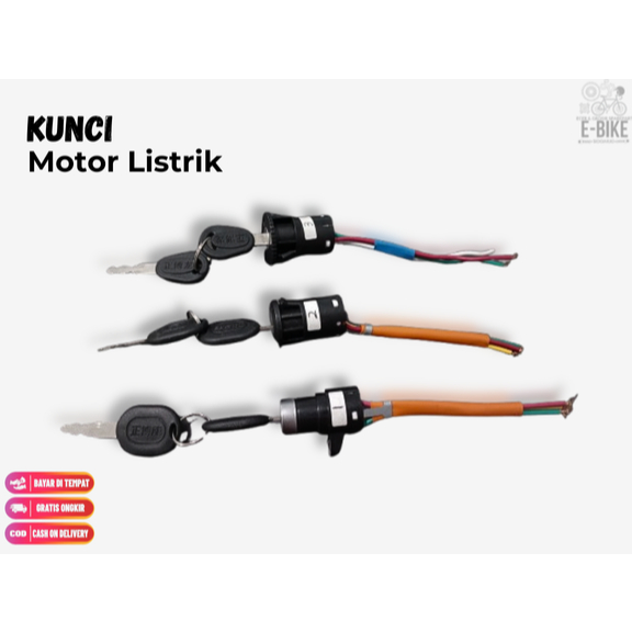 Jual Set Kunci Kontak Sepeda Listrik – Kunci Ganda, Aman & Mudah Pasang ...