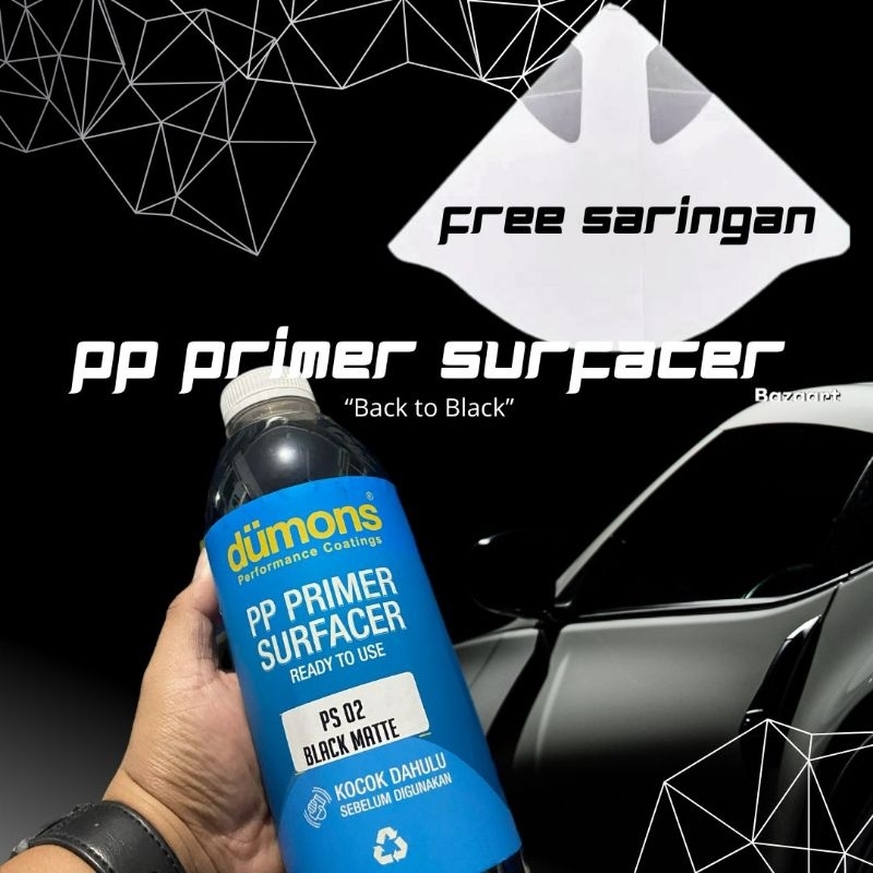 Jual PP Primer Dashboard Coating - Black Matte Dashboard Coating - PP ...