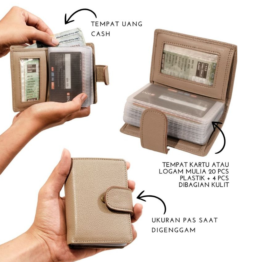 Jual Ataya - Dompet Kartu Wanita dan Pria Kulit Asli untuk ATM KTP ...