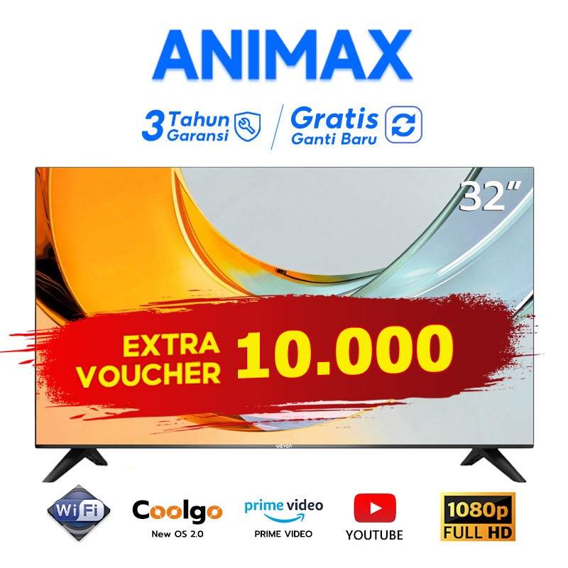 Jual Animax 32 INCH Smart TV 32 Inch Digital TV LED 32 Inch TV Android 32 Inch FHD Android 12.0 ...