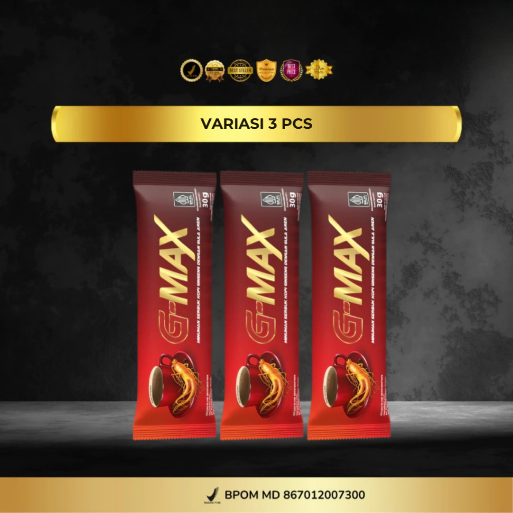 Jual Kopi Gmax Sachet Kopi Gingseng Stamina pria | Shopee Indonesia