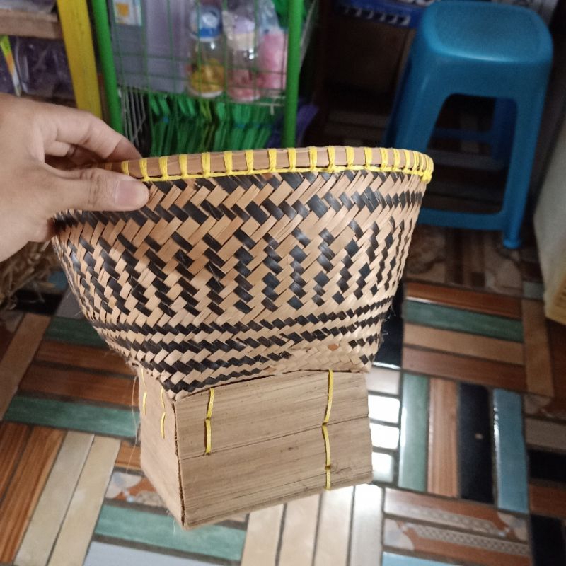Jual BAKUL NASI / TARI BATIK ANYAMAN BAMBU TANPA TUTUP / CETING UKURAN ...