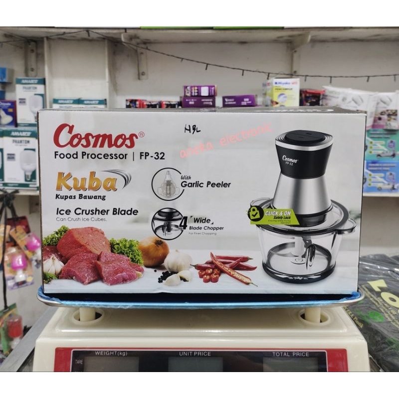 Jual Cosmos Chopper Daging FP-32 Kuba Blender Chopper Daging 1.7 Liter | Shopee Indonesia