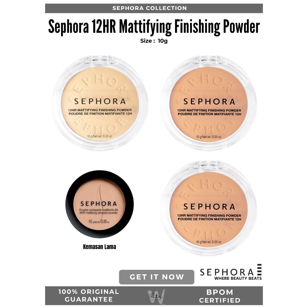Jual Sephora 12HR Mattifying Finishing Powder | Shopee Indonesia