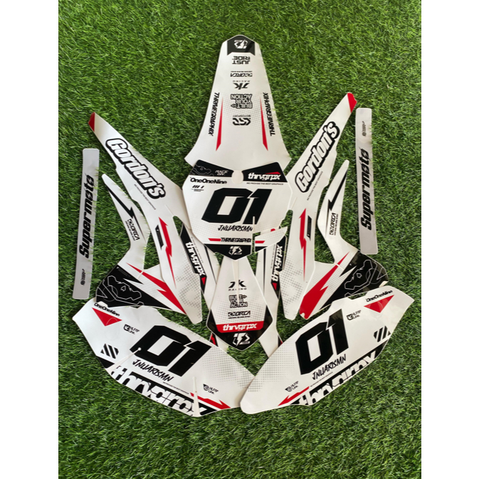 Jual DECAL GORDON PUTIH FULL BODY - STIKER KLX GORDON CUSTOM DESIGN ...